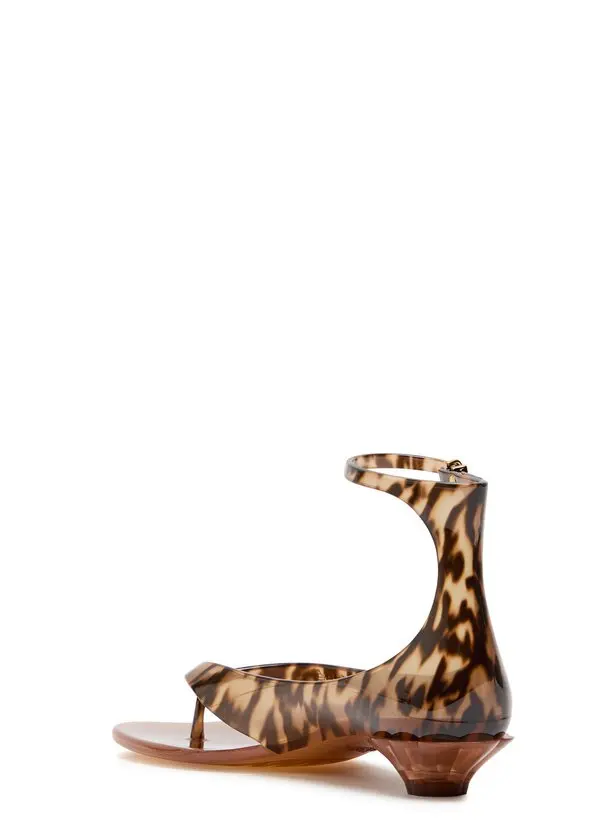 Chloé Jelly Thong Sandals - Brown