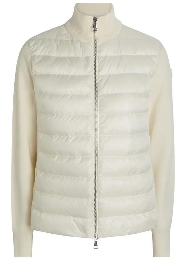 Moncler Padded Wool And Nylon Jacket
