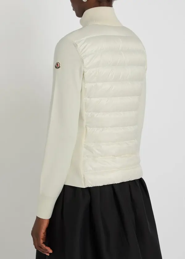 Moncler Padded Wool And Nylon Jacket