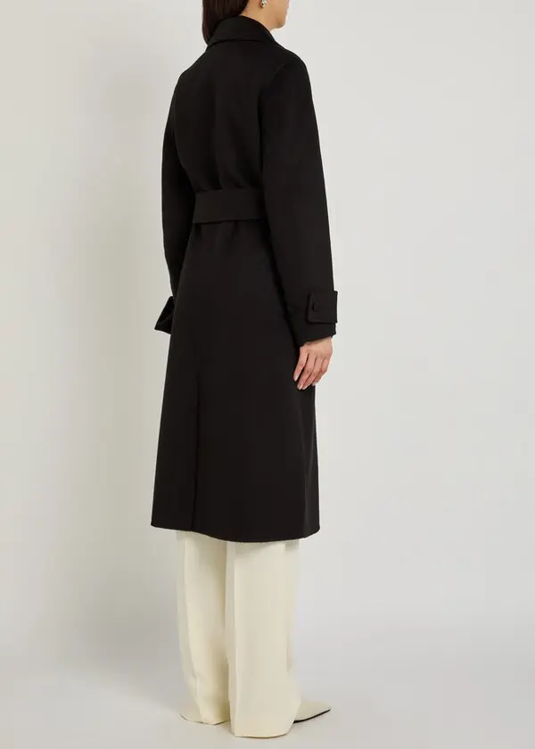 JOSEPH Arlina Wool And Cashmere-blend Coat - Black