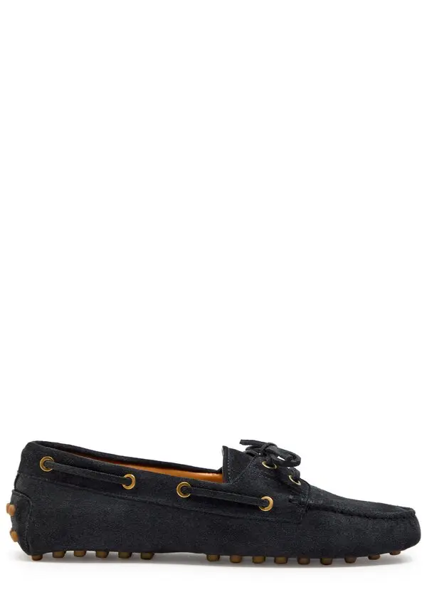 TOD'S Gommino Suede Loafers - Blue