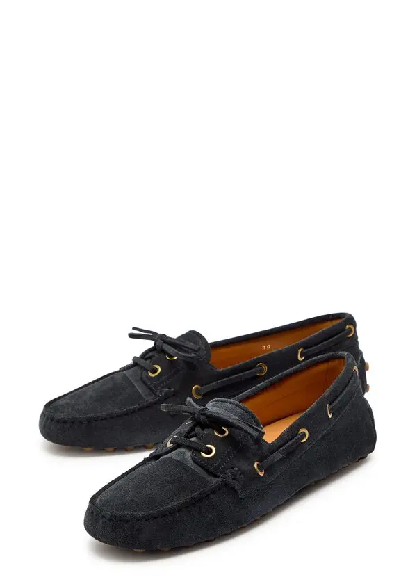TOD'S Gommino Suede Loafers - Blue