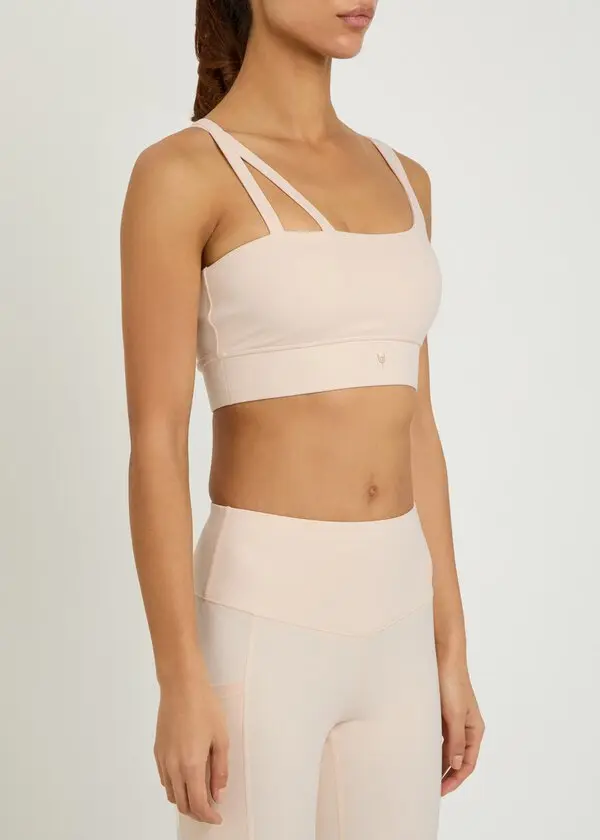 NOW YOU LIVE Glen Stretch-jersey Sports Bra