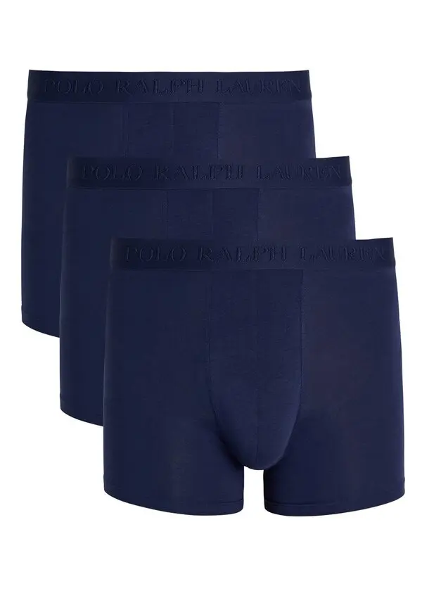 Polo Ralph Lauren Stretch-cotton Trunks - Navy