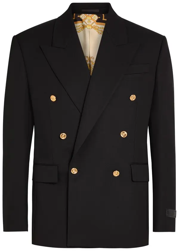 Versace Wool Double-breasted Blazer