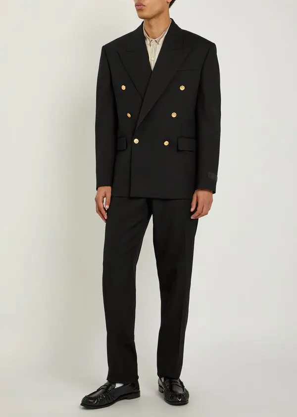 Versace Wool Double-breasted Blazer