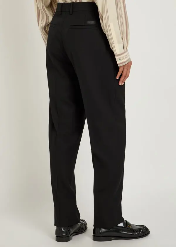 Versace Tailored Wool Trousers - Black