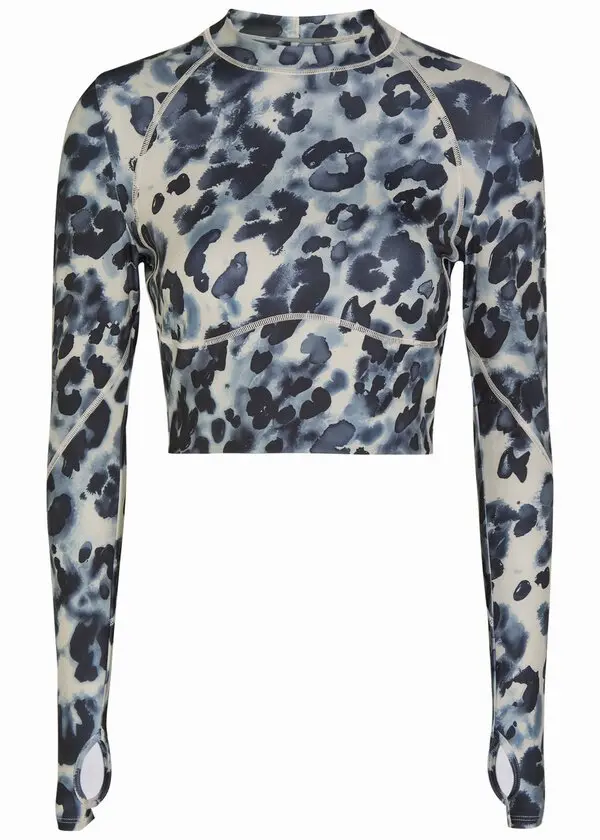 Stella McCartney Adidas X Training Printed Cropped Top - Multicoloured