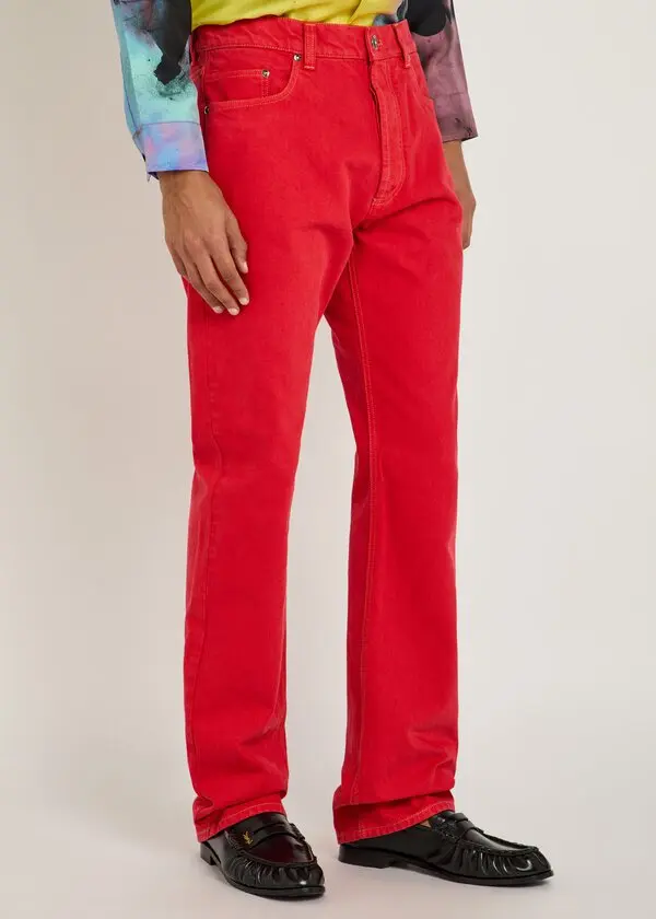 Versace Straight-leg Jeans - Red