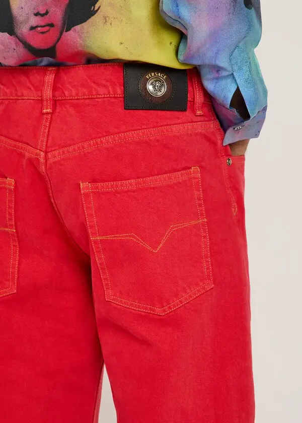 Versace Straight-leg Jeans - Red