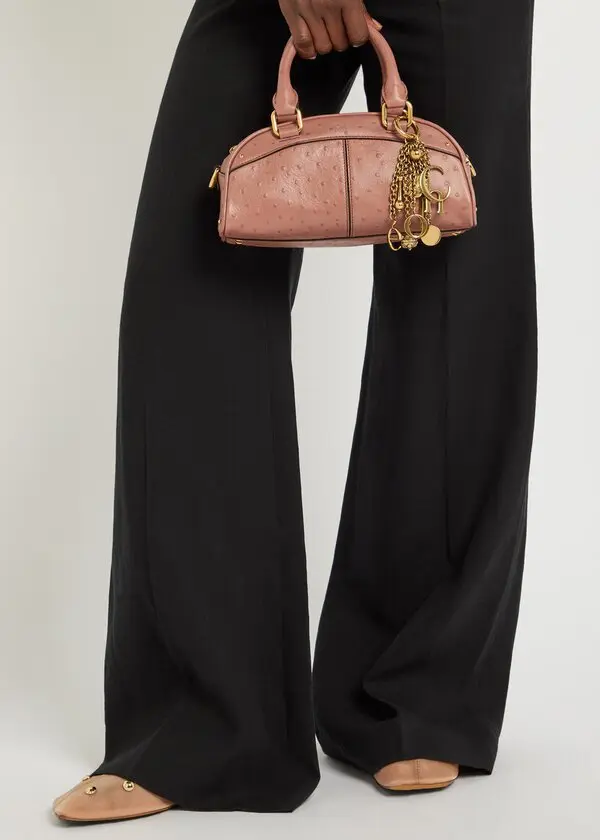 Chloé Cotton Flared-leg Trousers - Black