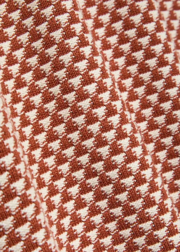 Varley Jenson Patterned Cotton-knit Tank - Bronze