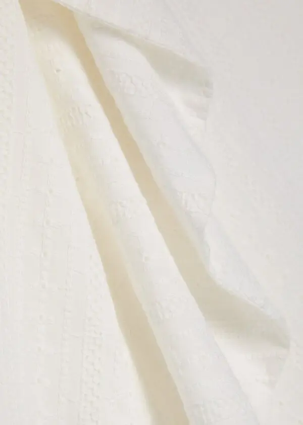 SKIIM Embroidered Split Midi Skirt