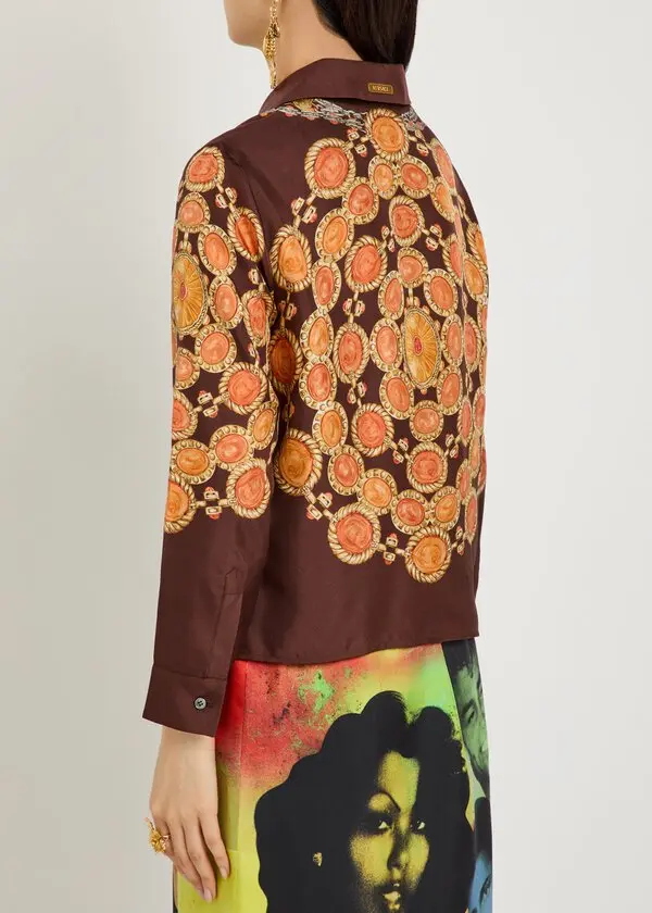 Versace Printed Silk Shirt