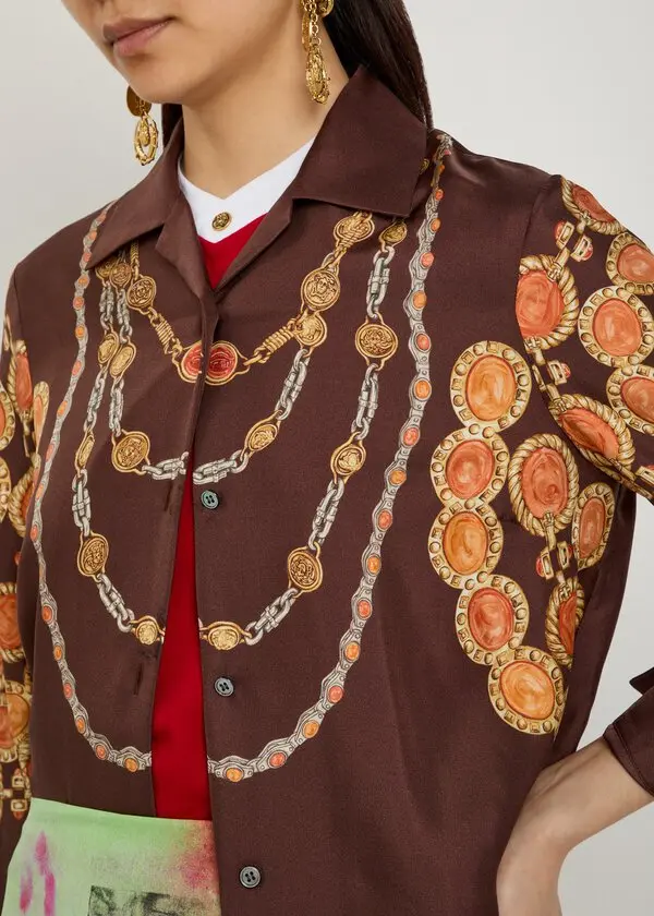 Versace Printed Silk Shirt
