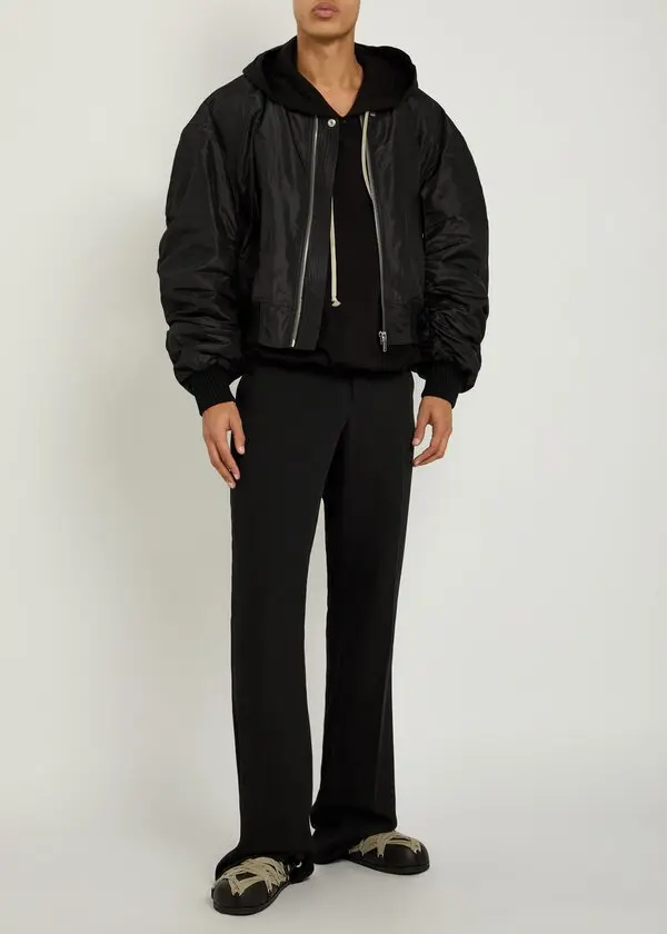 Rick Owens Silk Bomber Jacket
