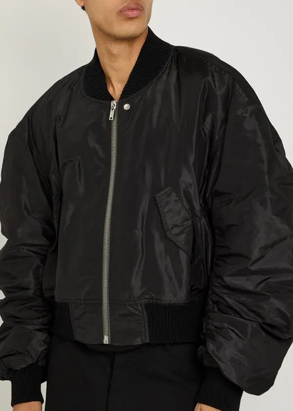 Rick Owens Silk Bomber Jacket