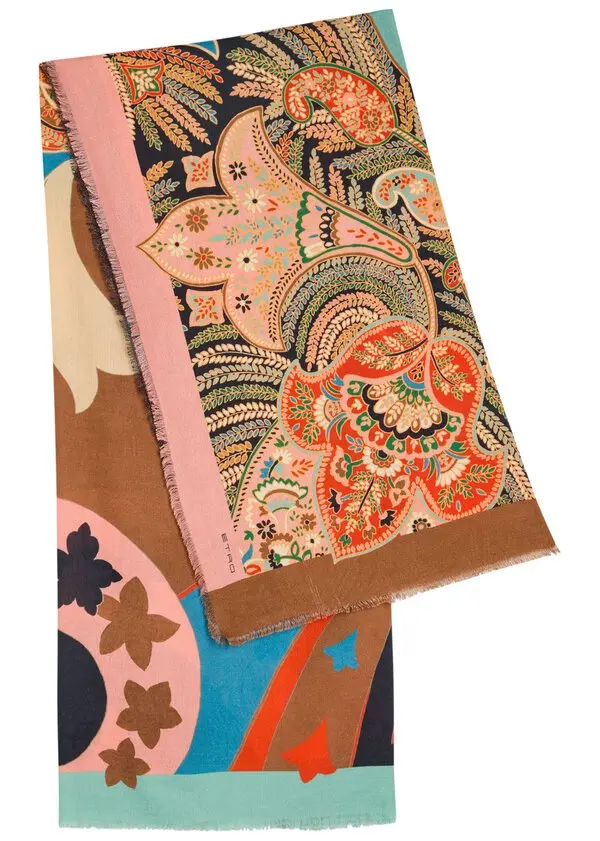 Etro Printed Cotton-blend Scarf