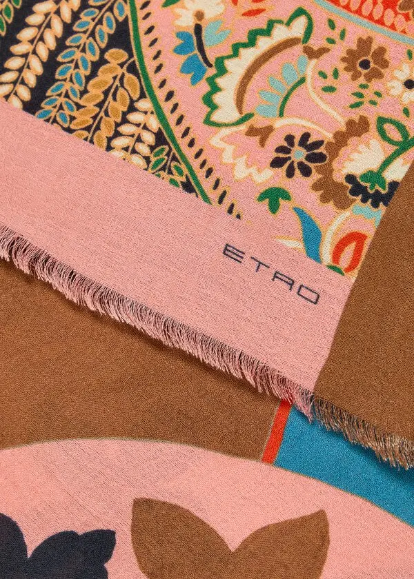 Etro Printed Cotton-blend Scarf