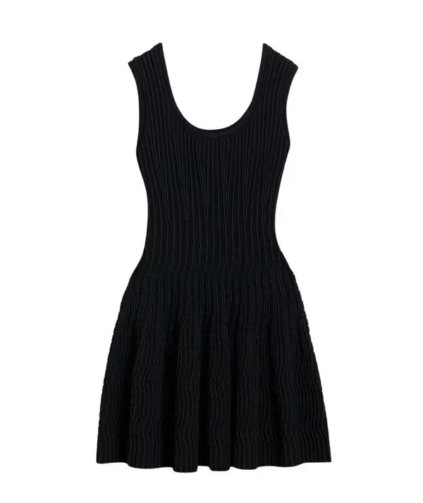 Alaïa Ribbed-knit Mini Dress