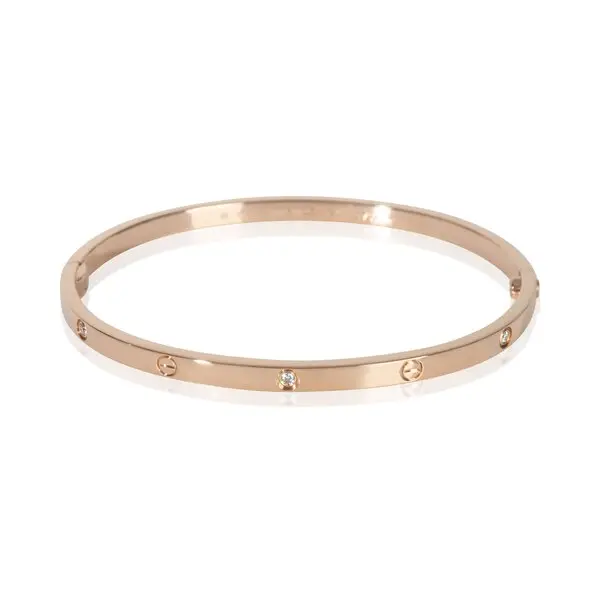CARTIER Rose Gold Love Bracelet With Diamonds - Rose_gold