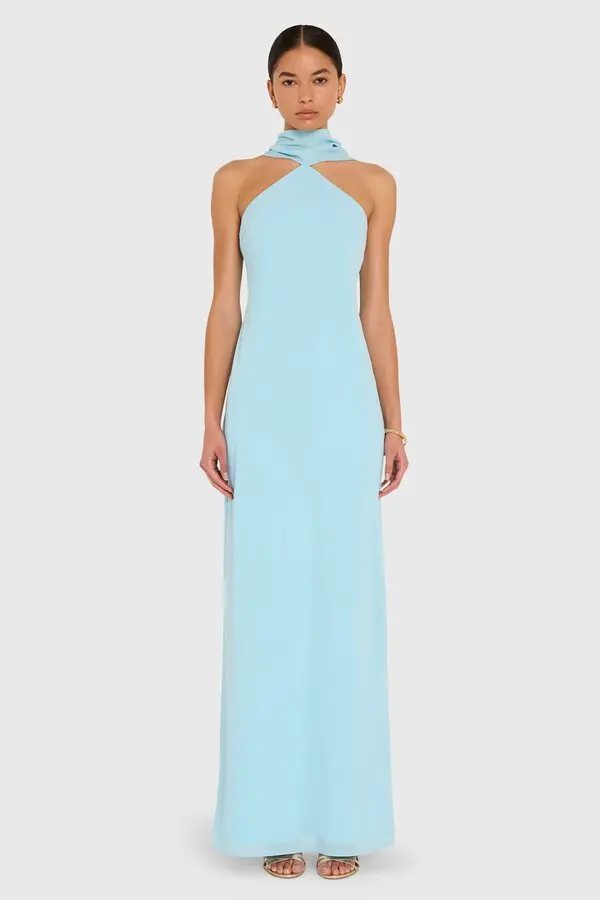 Amanda Uprichard Ashton Maxi - Ice Blue