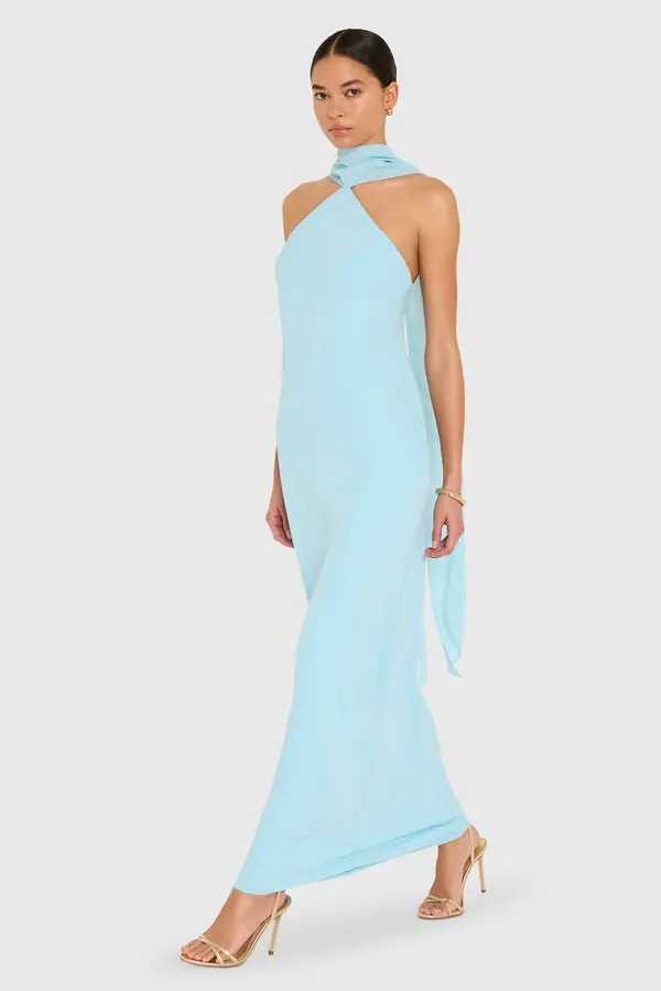 Amanda Uprichard Ashton Maxi - Ice Blue