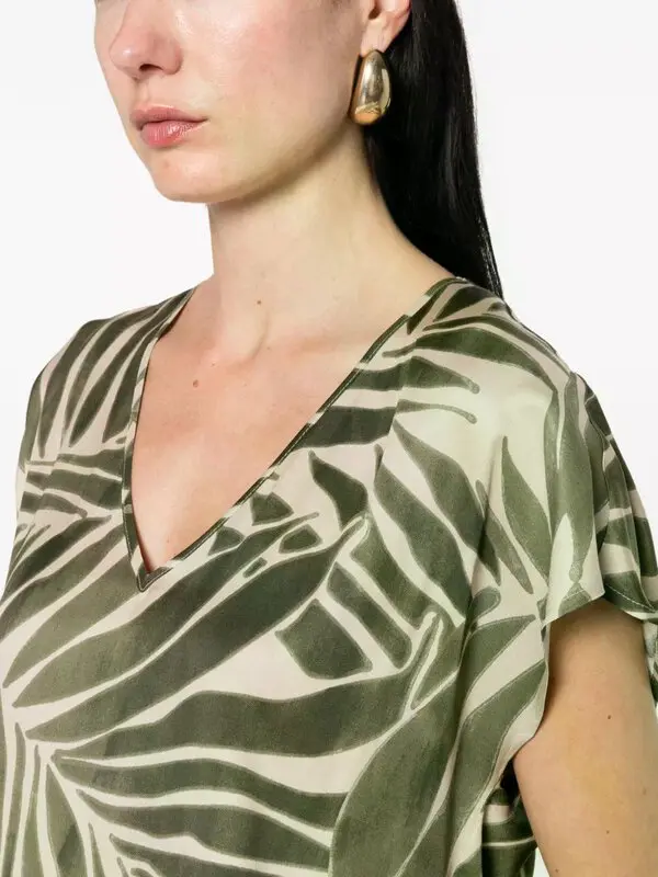PENNYBLACK Printed V-neck Top