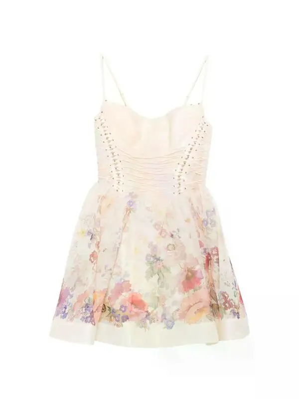 Zimmermann Floral Corset Mini Dress
