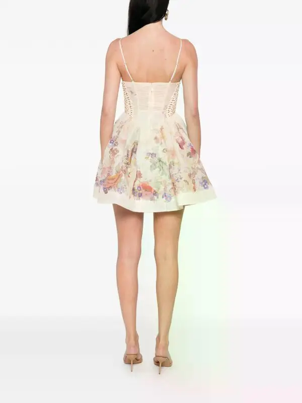 Zimmermann Floral Corset Mini Dress