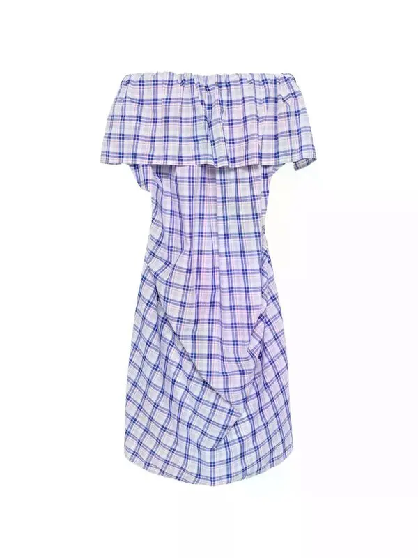 Sofie D'hoore Dolabella Ruffled Plaid Dress