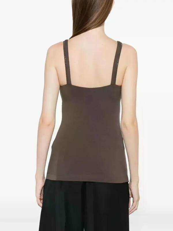 Brunello Cucinelli V-neck Strap Top