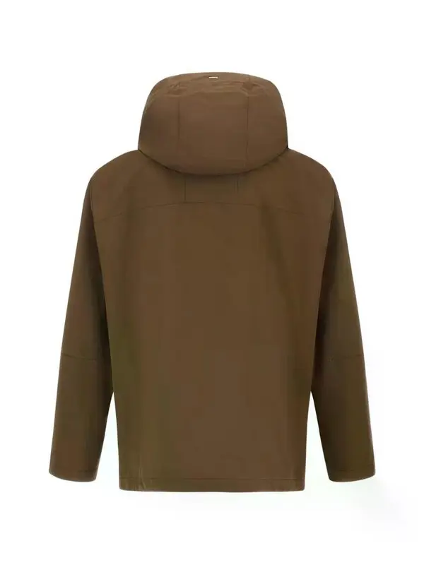Herno Flap-pocket Hooded Jacket - Brown