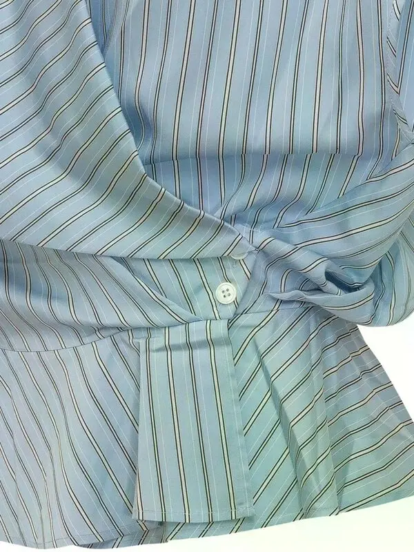 IRO PARIS Striped Button Top