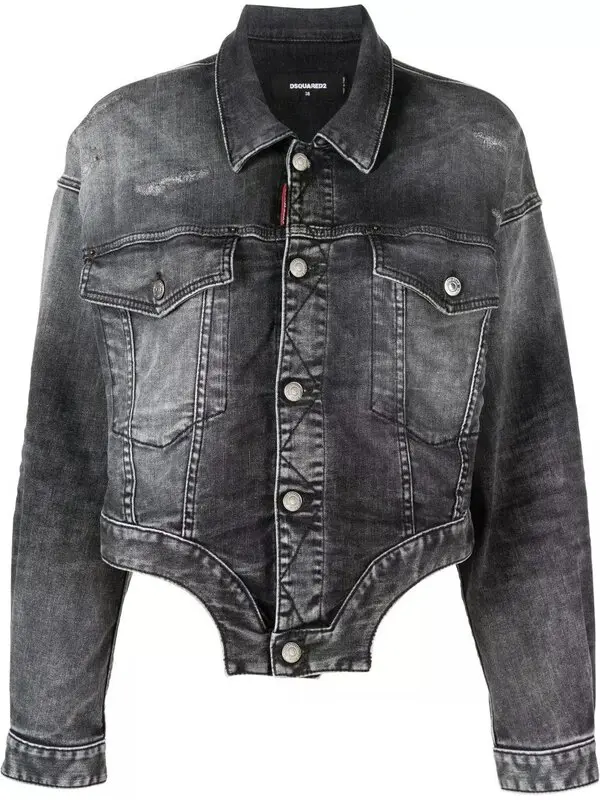 Dsquared2 Cropped Denim Jacket
