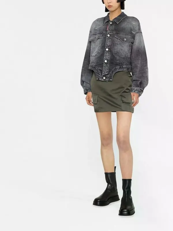 Dsquared2 Cropped Denim Jacket