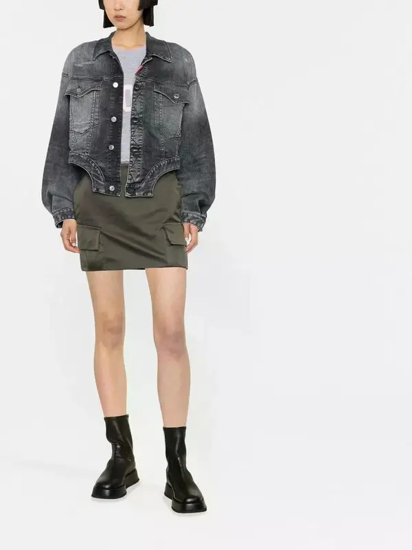 Dsquared2 Cropped Denim Jacket