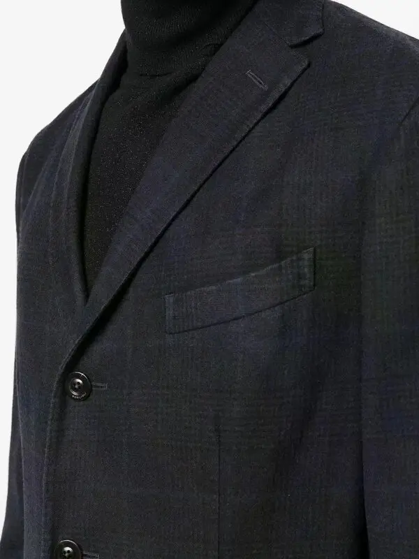 Boglioli Single-breasted Wool Blazer - Blue