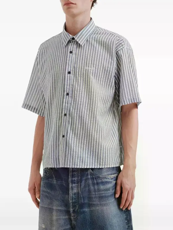 Izzue Striped Button-fastening Shirt