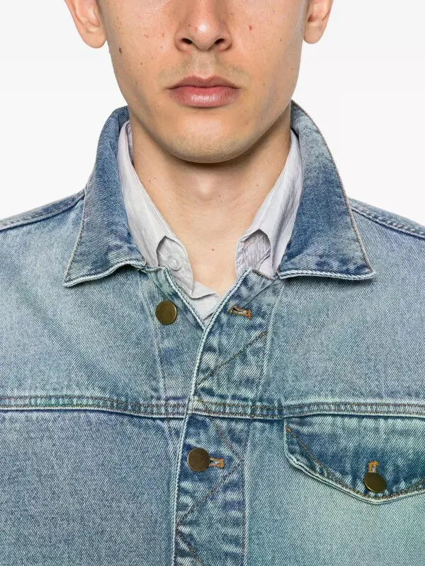 CARTER YOUNG Arch Denim Jacket - Blue