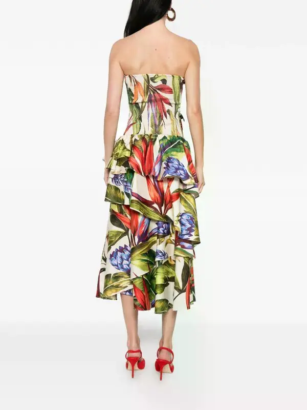 Farm Rio Off-shoulder Midi Dress