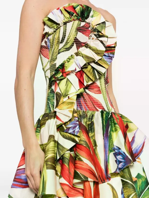 Farm Rio Off-shoulder Midi Dress