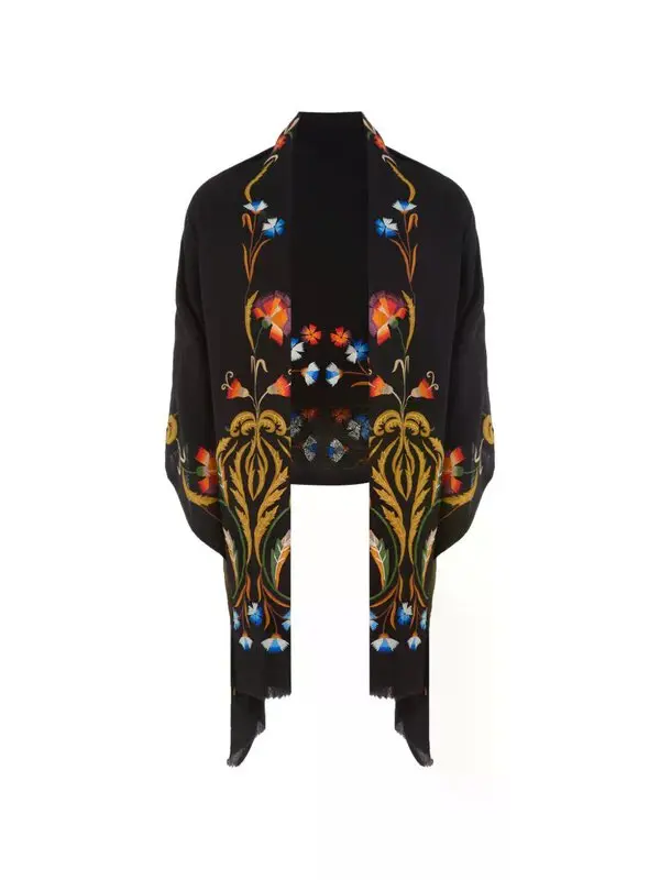 TEMPERLEY LONDON Embroidered Scarf - Black