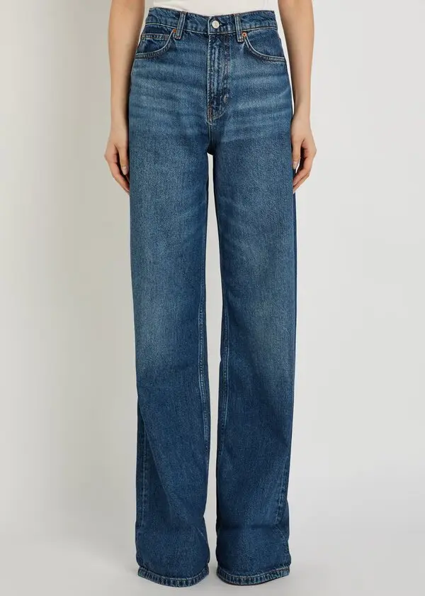 REFORMATION Cary Wide-leg Jeans - Denim