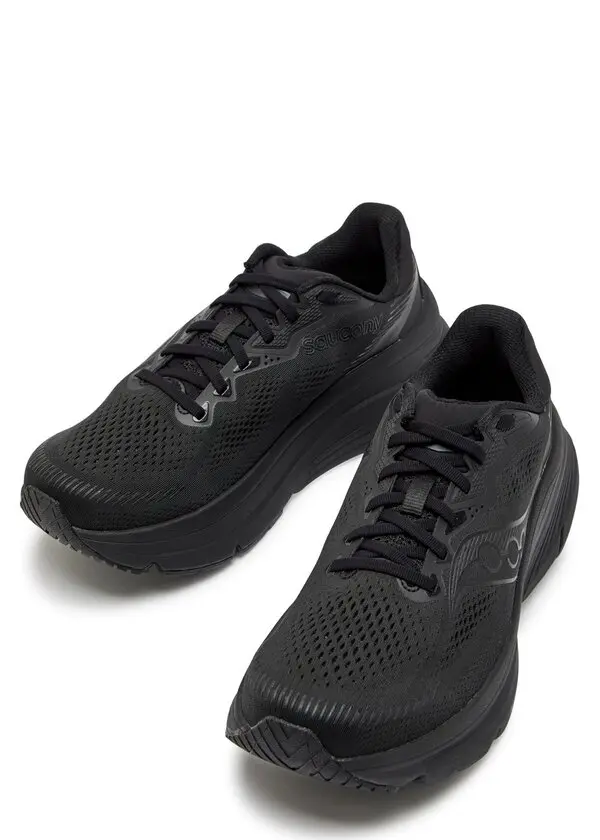 Saucony Guide 19 Mesh-knit Sneakers - Black