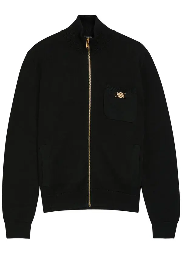 Versace Cotton And Cashmere-blend Jumper