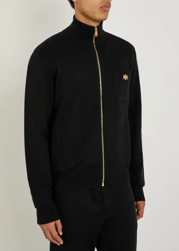 Versace Cotton And Cashmere-blend Jumper