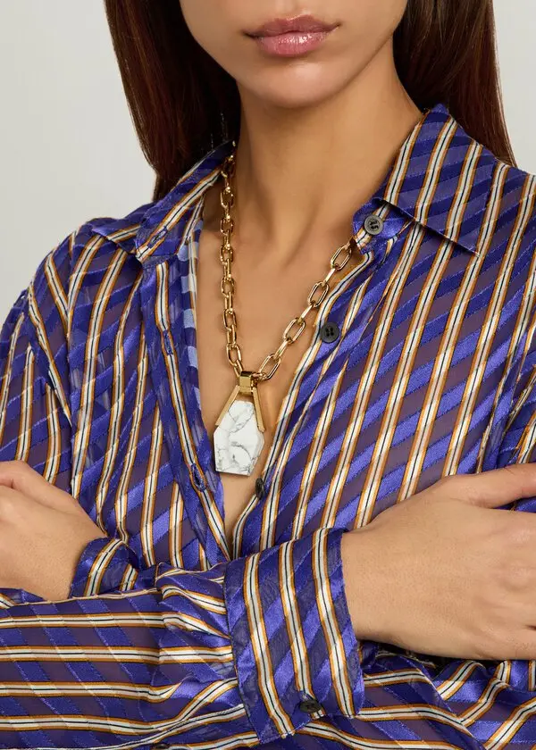 La DoubleJ Portal 24kt-plated Necklace