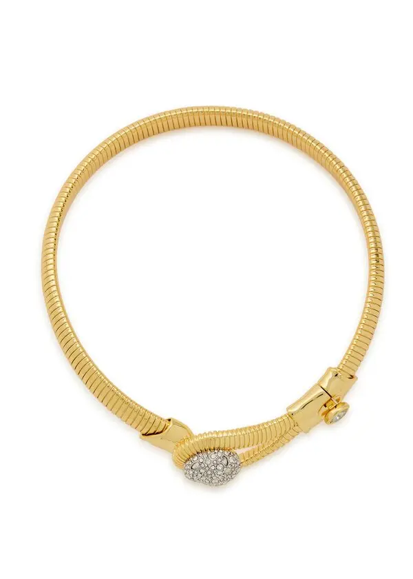 Alexis Bittar Solanales Pavé Choker - Gold