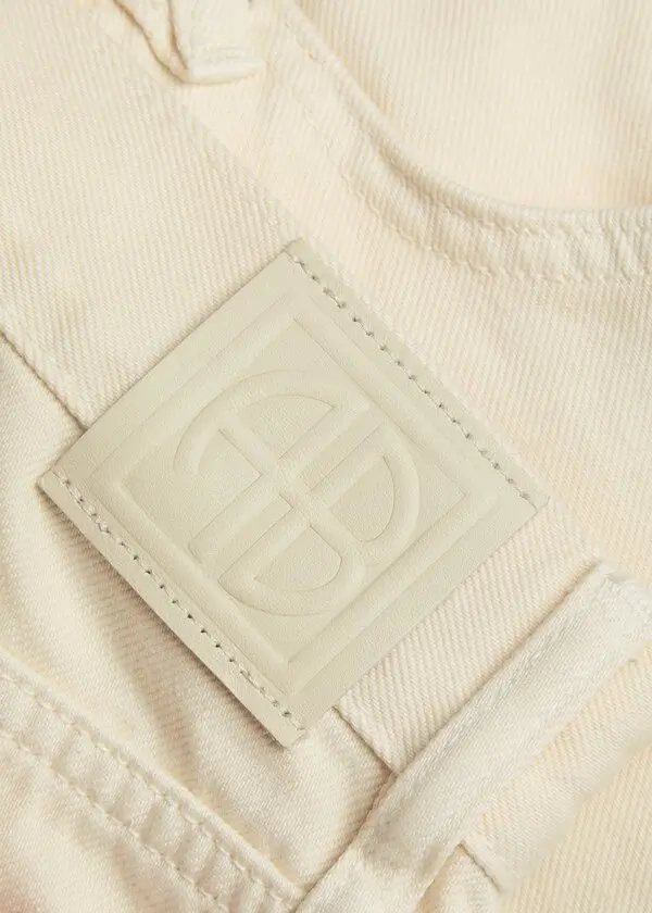 ANINE BING Brie Wide-leg Jeans - Cream
